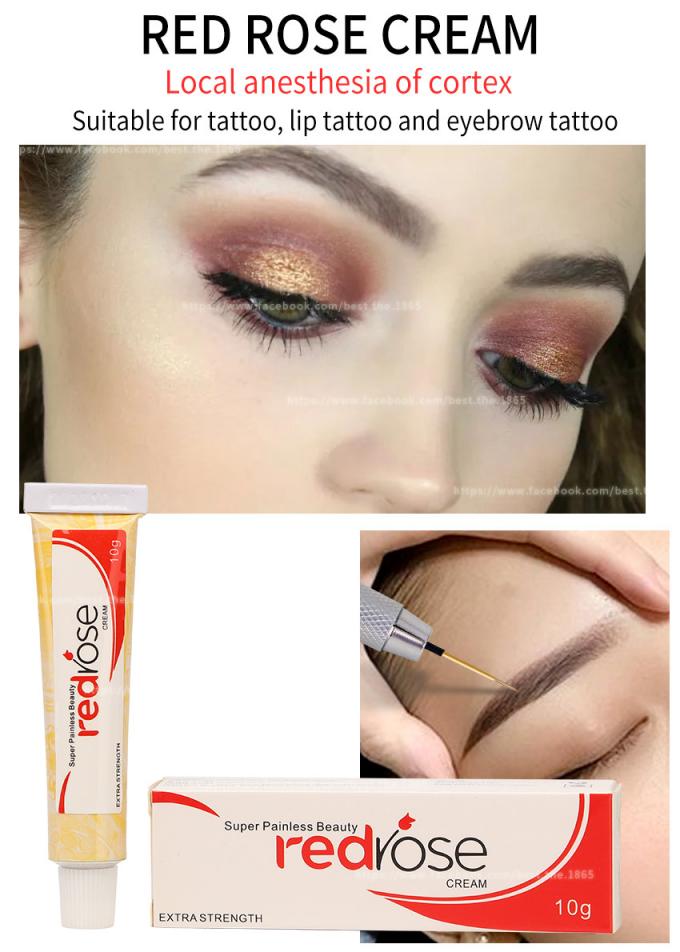 Red Rose Numb Cream Permanent Makeup Lidocaine Anesthetic Cream Lip ...