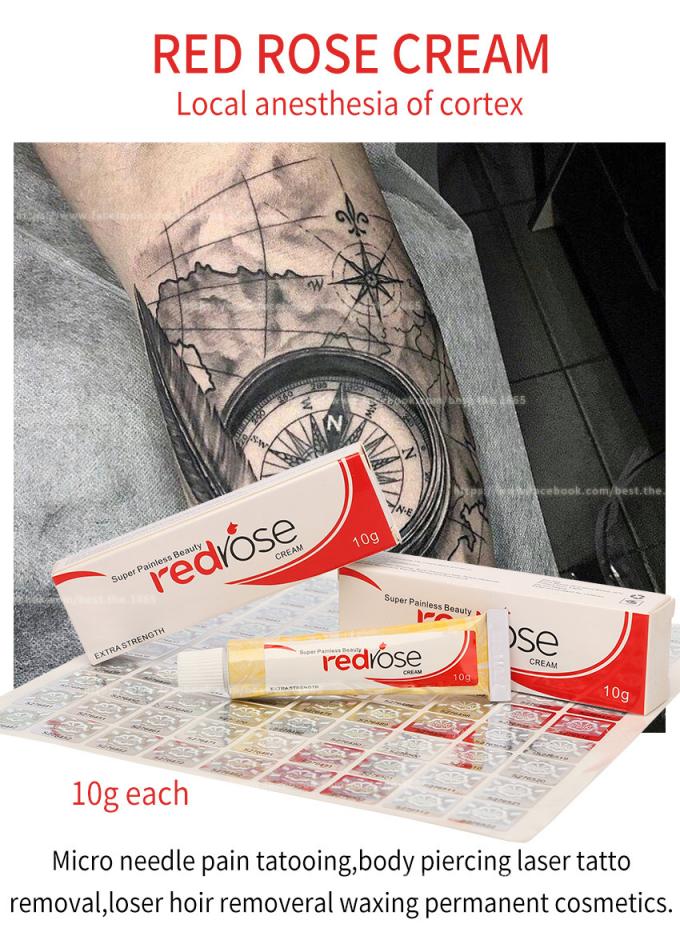 Red Rose Numb Cream Permanent Makeup Lidocaine Anesthetic Cream Lip ...